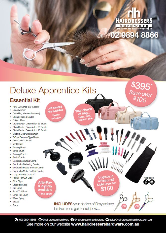 The Essential Apprentice Kit (with Parlux Upgrade) – Hairdressers Hardware