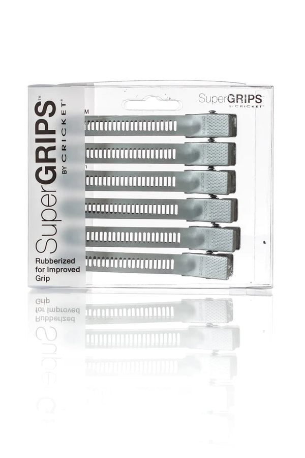Cricket Super Clips- Silver 6 Pack - Hairdressers Hardware