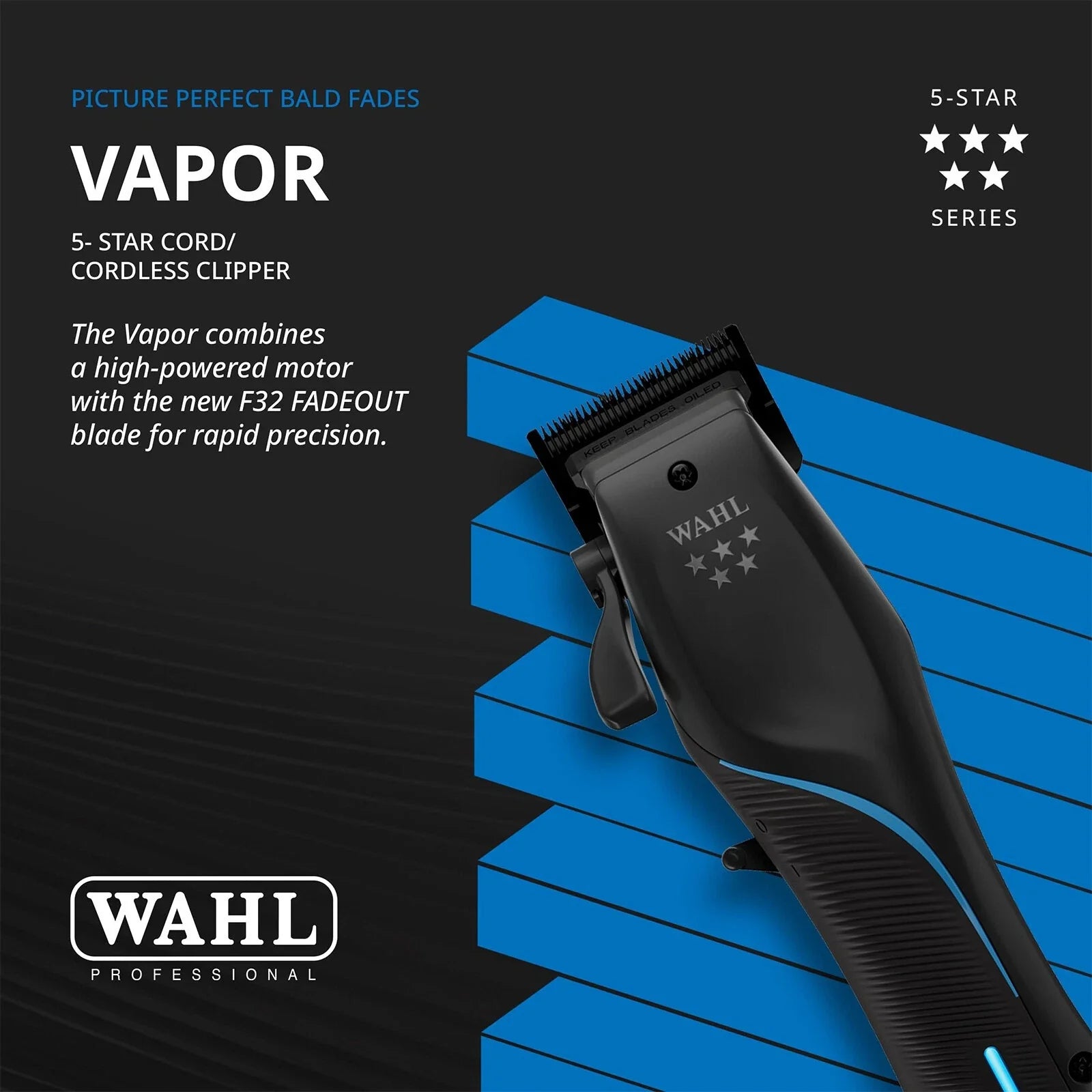 Wahl Vapor Cordless Clipper – Hairdressers Hardware